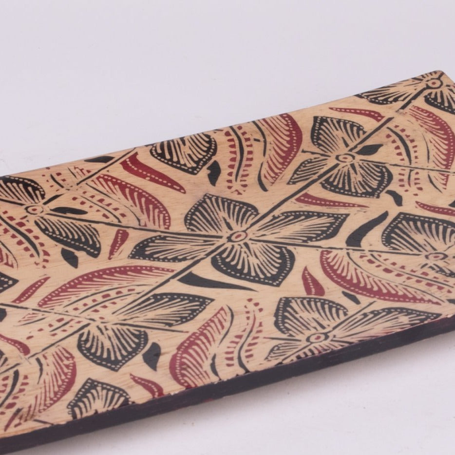 Batik Wooden Medium Rectangle Plates – From Bali to Us