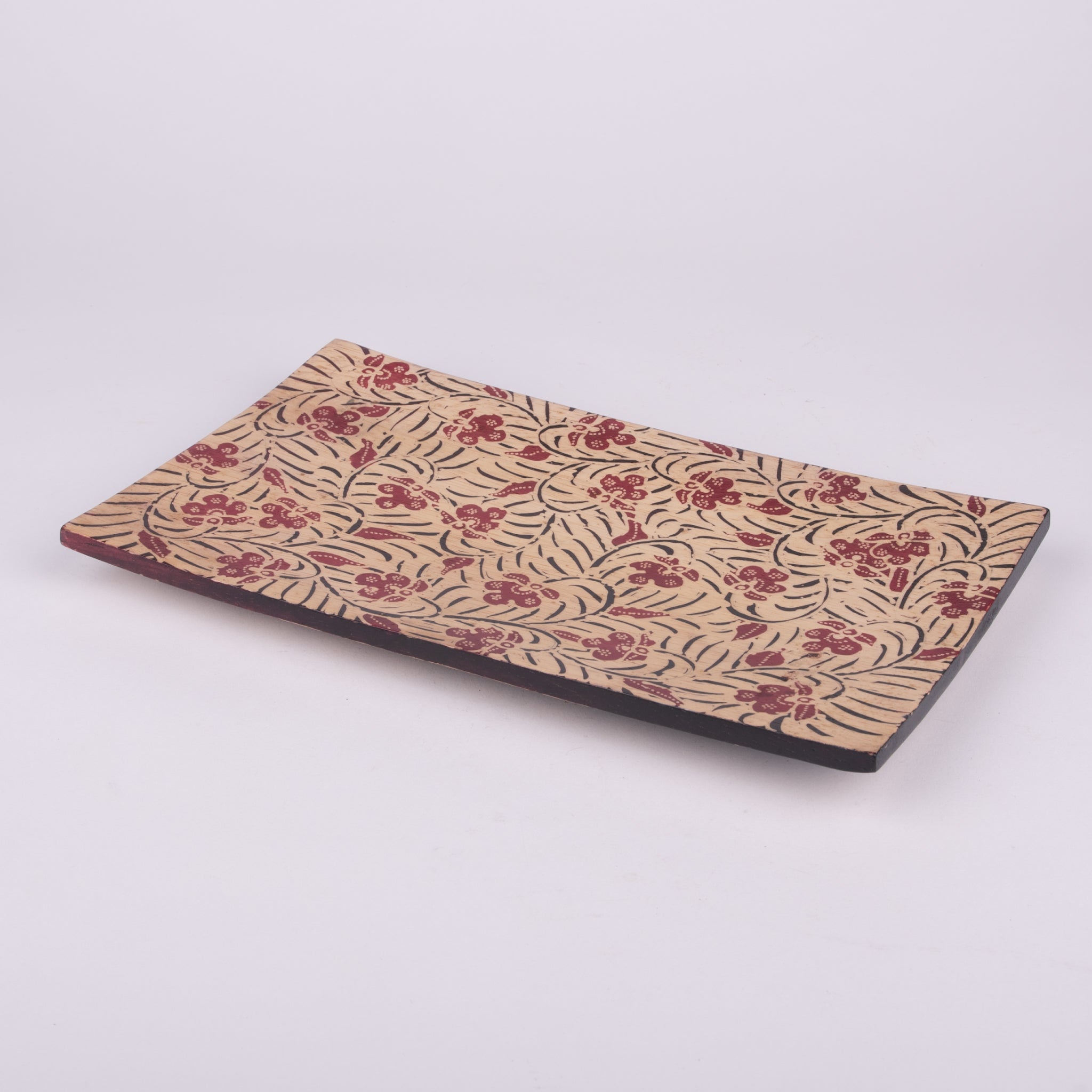 Batik Wooden Medium Rectangle Plates – From Bali to Us