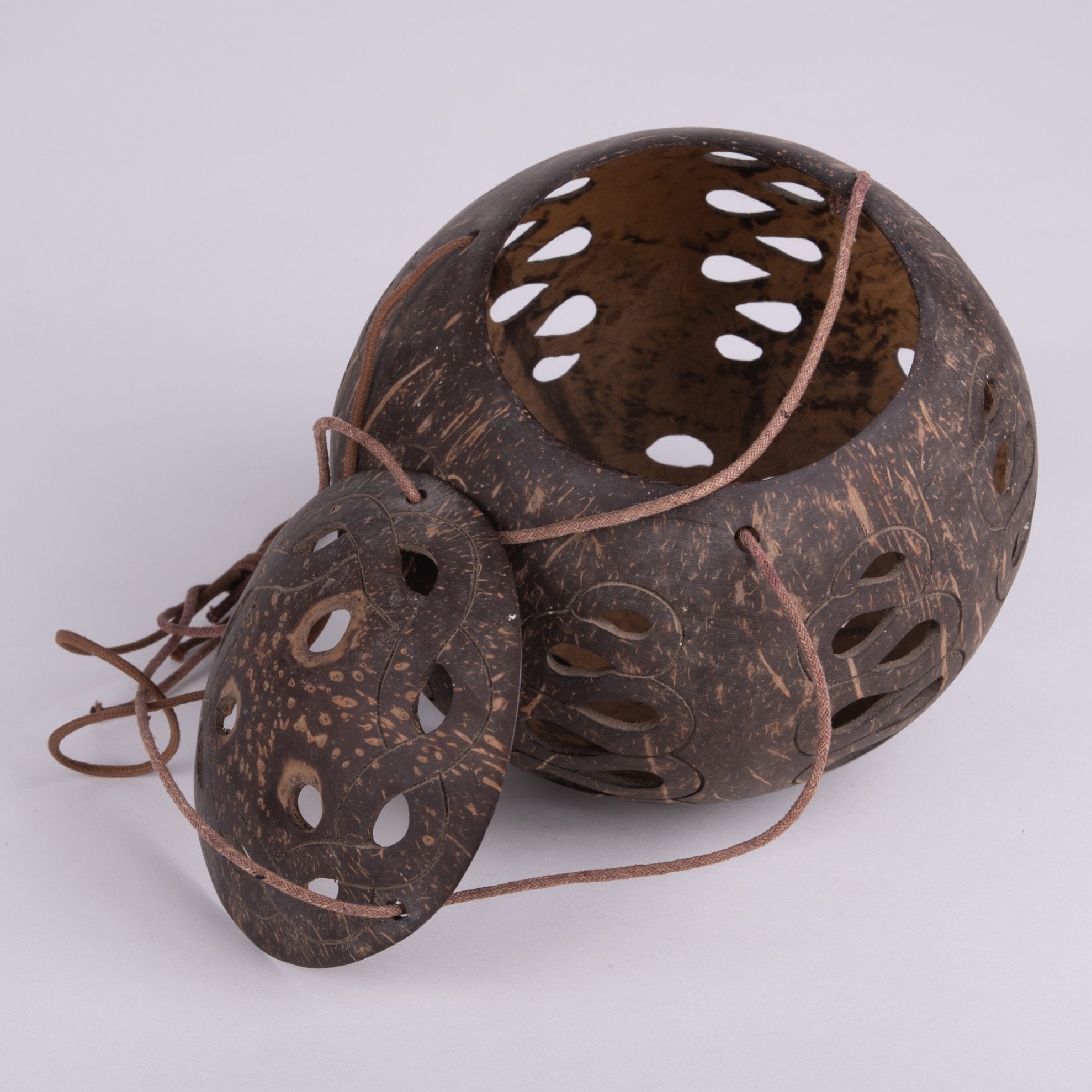 A Carved Hanging Coconut Vessel – From Bali to Us
