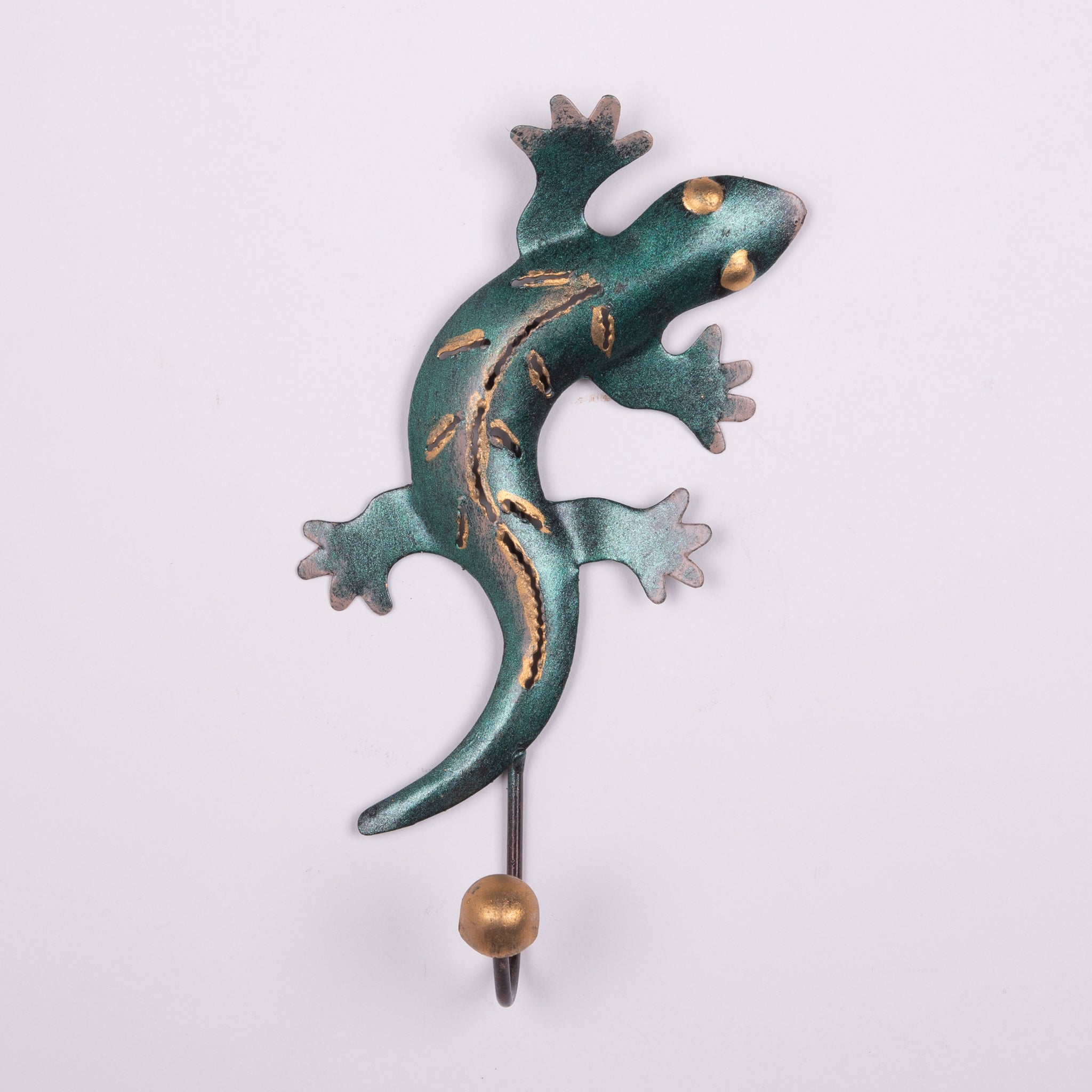 Painted Tin Gecko Hooks – From Bali to Us