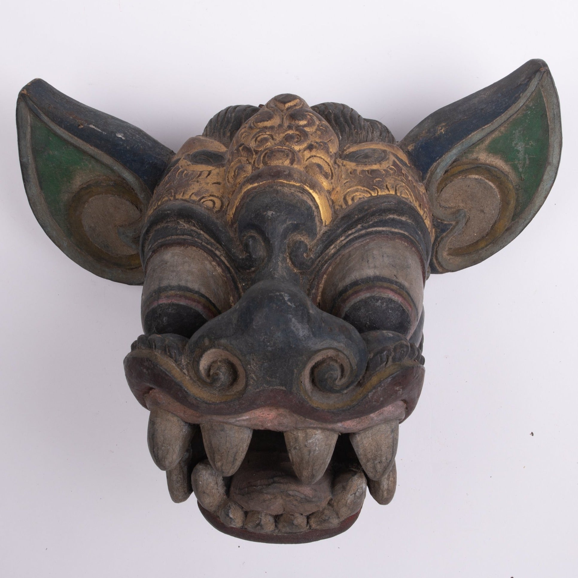 Vintage Carved Barong Wall Decor Masks – From Bali to Us