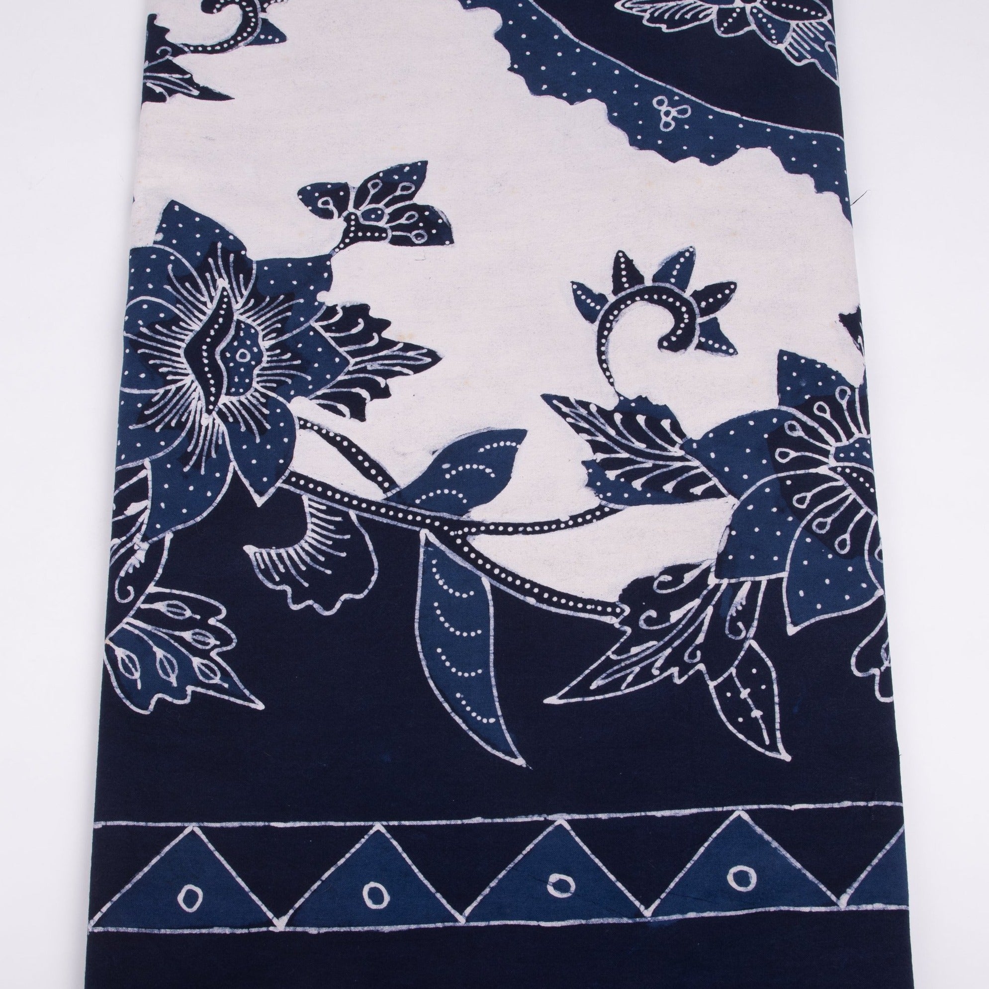 Square Batik Tablecloth - Navy, Indigo & Cream – From Bali to Us
