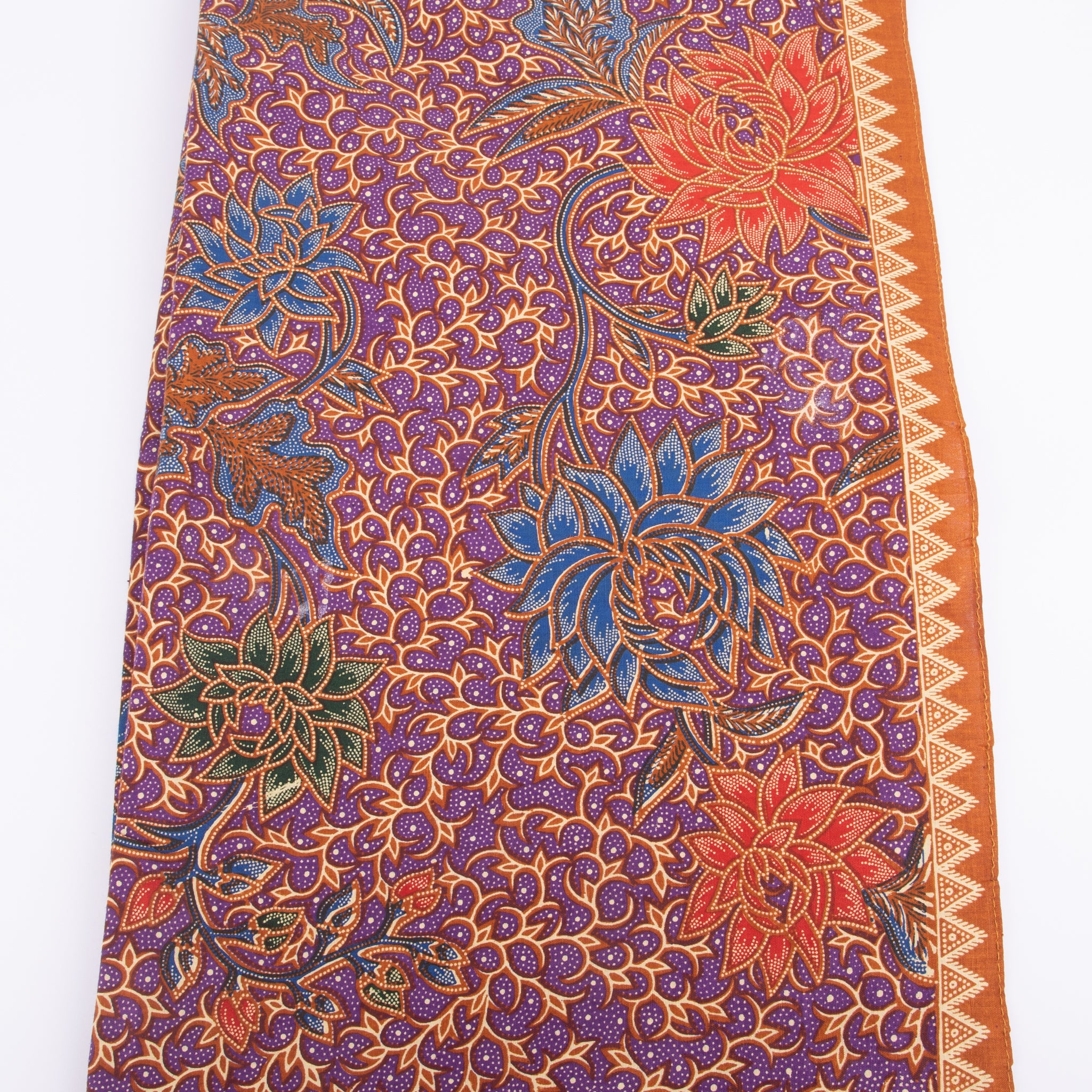 Traditional Batik Sarong Floral in Purple – From Bali to Us
