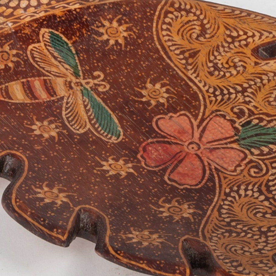 Wooden Batik Autumnal Leaf Tray – From Bali to Us